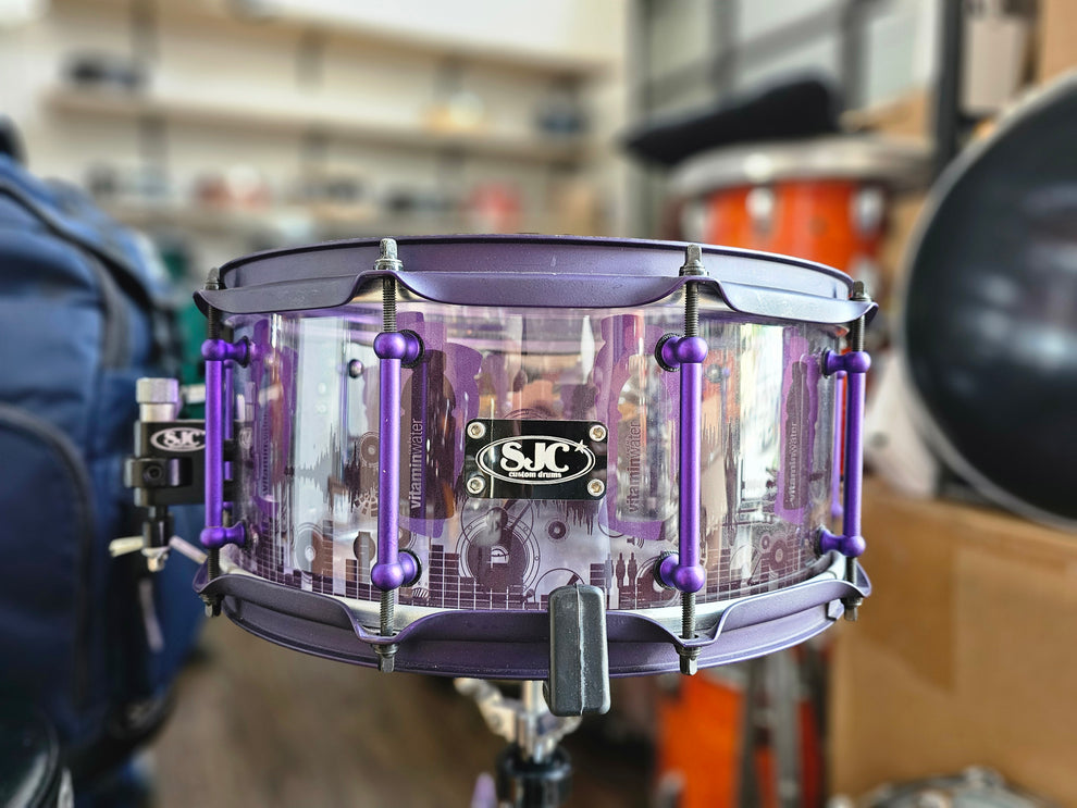 SJC custom acrylic 14x6.5 snare drum – All about Drums